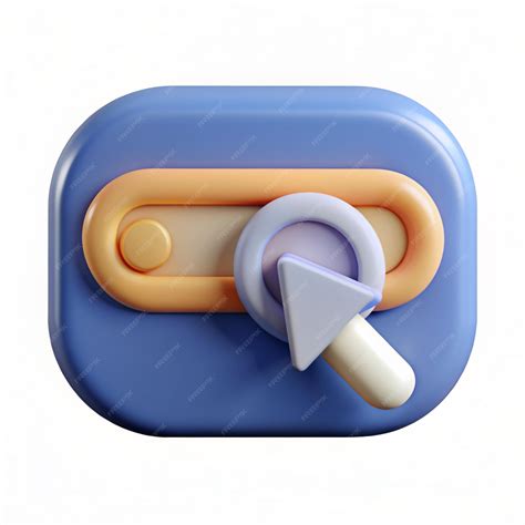 Premium Photo 3d Search Bar Icon Click Here Web Button Icon Computer Mouse Cursor Button With