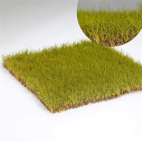 16mm Tall Diorama Flowers Grass Hand Teared Grass Deep Emerald Green