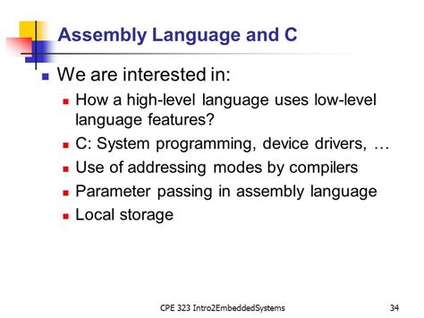 Cpe 323 Introduction To Embedded Computer Systems Msp430 Assembly