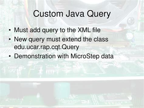 Ppt Custom Query Tool Powerpoint Presentation Free Download Id3282487
