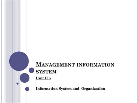 PPT Management Information System PowerPoint Presentation Free Download ID 3572875