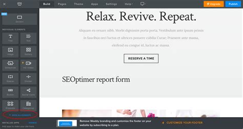 Embedding Guide For Weebly SEOptimer
