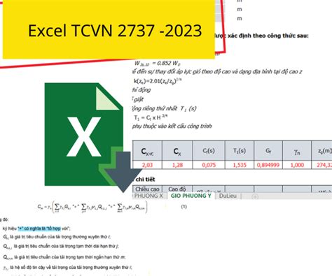 Bộ File Excel Sưu Tầm Tính Toán Kết Cấu Tải Trọng Và Tác động Tcvn 2737