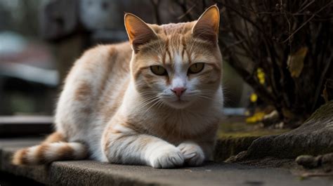 보도에 앉아 있는 주황색 고양이 고양이 길 잃은 고양이 녹 패턴 배경 일러스트 및 사진 무료 다운로드 Pngtree