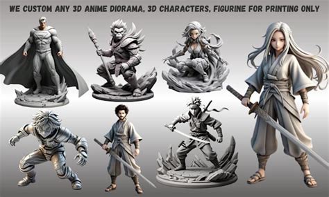 3d Anime Figure Superheroes 3d Anime Character 3d Toys Figurine For 3d