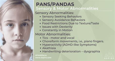 Sensory And Motor Abnormalities And Tics In Pans Pandas Aspire