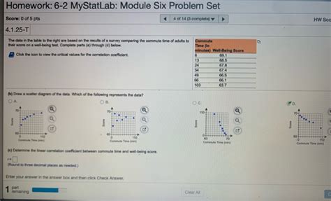 Solved Homework 6 2 MyStatLab Module Six Problem Set Chegg Com