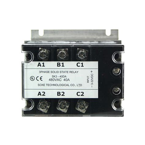 Electrodepot Solid State Contactor 3 Pole 40a 5 24vdc