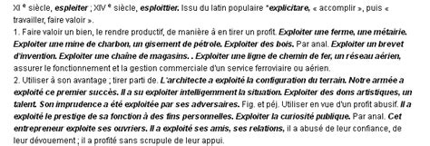 Exploiter La Définition Du Terme Exploiter