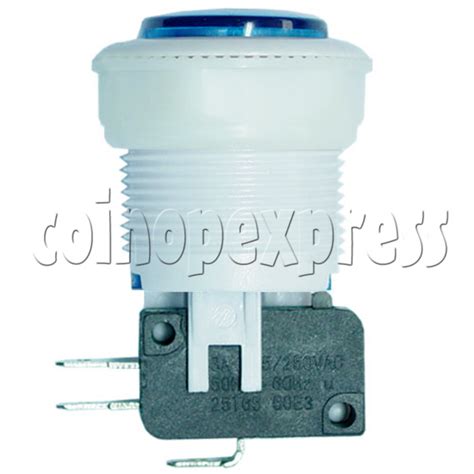 33mm Round Push Button With Microswitch Transparent Top