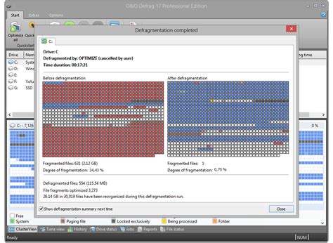 Defragmentation Summary Oando Software