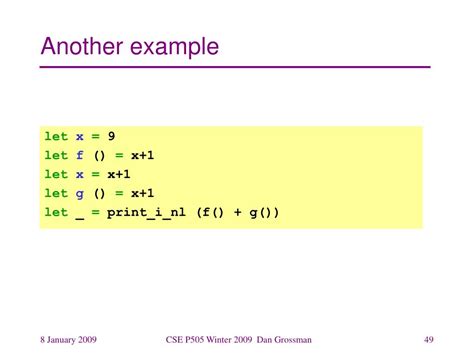 Ppt Csep Programming Languages Lecture Intro Caml Functional