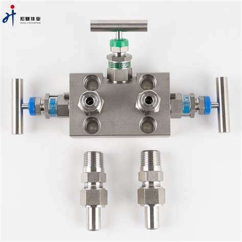 Instrument 3 Manifold Valve Block And Bleed Valve 1 2 Npt Stainless Steel High Pressure 3 Way