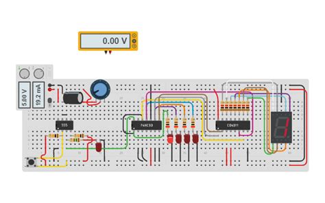 Circuit Design 7 Segments With Cd4511 Decoder Tinkerc
