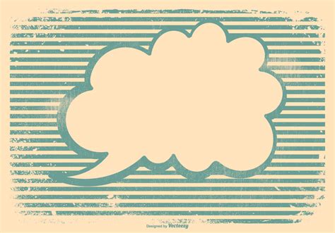Retro Grunge Blank Speech Bubble Background 150079 Vector Art At Vecteezy