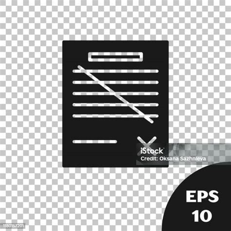 투명 한 배경에 격리 된 파일 문서 아이콘 을 삭제 합니다 거부된 문서 아이콘입니다 종이에 십자가 벡터 일러스트레이션 0명에 대한 스톡 벡터 아트 및 기타 이미지 Istock