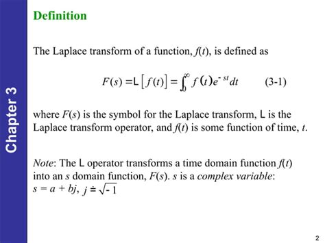 Control Theory Laplace Transforms Lecture Ppt