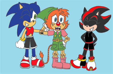 The Genderbents Sonic Shadina And Newcomer Beck By Lazlow87 On Deviantart