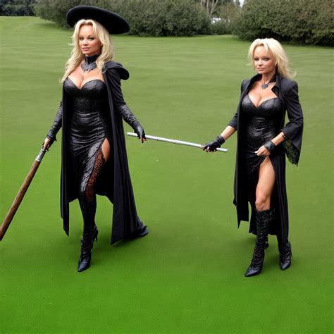 Pamela Anderson Fantasy Sorceress With Staff