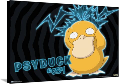 Trends International Pokémon Psyduck Confusion Canvas Wall Poster