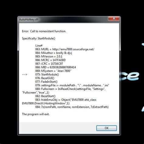 Call Nonexistent Function Module Support Hyperspin Forum
