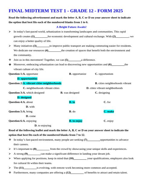 Final Midterm Test 1 Pdf Nelson Mandela Sustainability