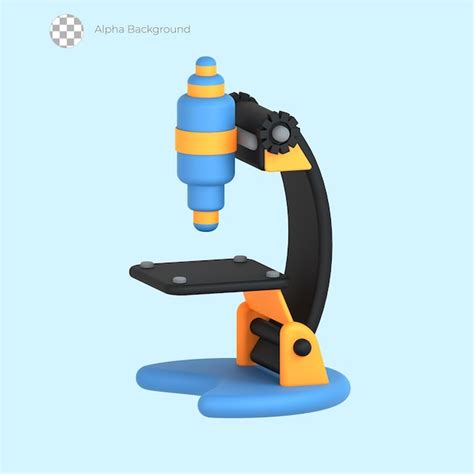 Premium Psd 3d Education Microscope
