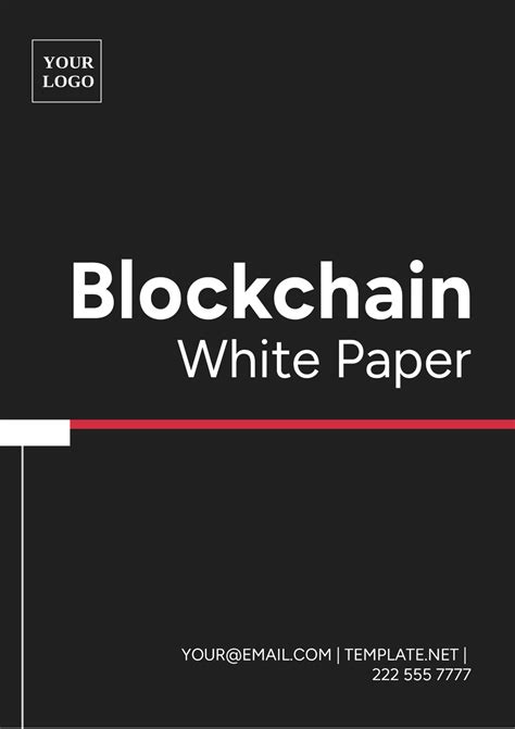 Free Blockchain White Paper Template To Edit Online