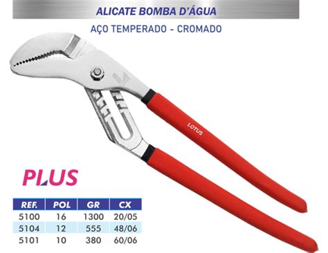 Alicate Bomba Dagua 12″ Crom Plus Lotus Comercial