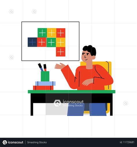 Teacher Solving Mathematics Problem Animation Free Download School And Education Animations