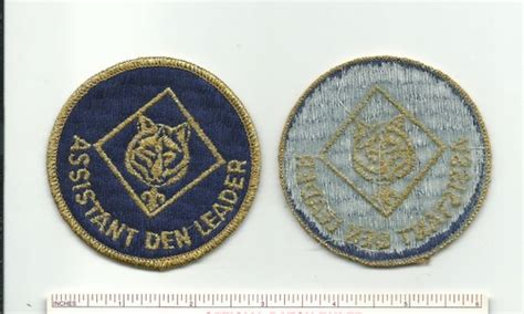 Scout Bsa Trained Assistant Den Leader Gmy Re Position Patch White