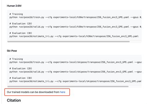 pre training model · issue 6 · howiema transfusion pose · github