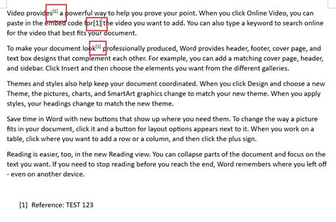 Space Between Text And Citation In Superscript Form Microsoft Qanda