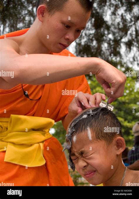 Buddhist Monk Haircut Celebrating A New Beginning