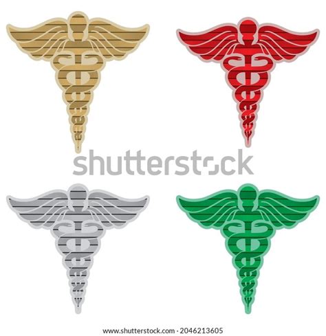 Caduceus 의료 기호 벡터 그림의료 보험 스톡 벡터로열티 프리 2046213605 Shutterstock
