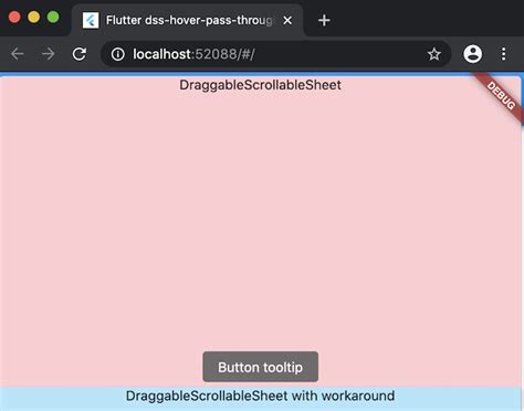 ui bug pointer hover events pass through draggablescrollablesheet