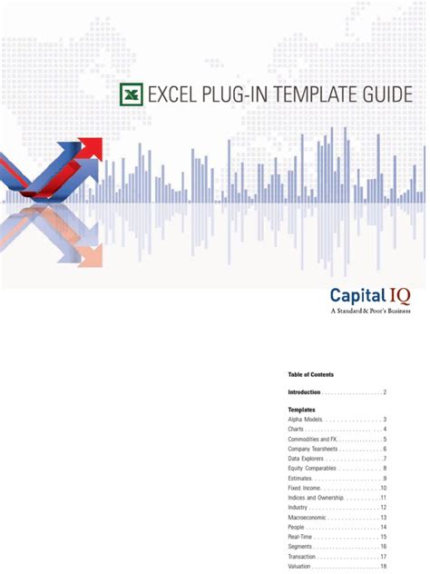 Capiq Excel Plug Intemplate Guide Pdf Discounted Cash Flow Valuation Finance