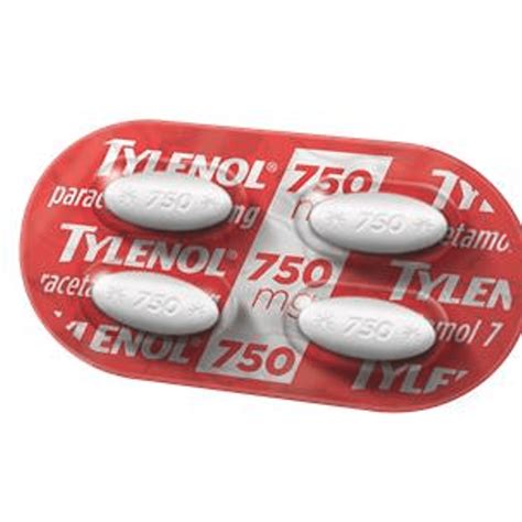 Tylenol 750mg 20 Comprimidos Johnsons And Johnsons Droga Raia