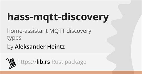 hass mqtt discovery Rust 硬件库 Lib rs Rust 包仓库