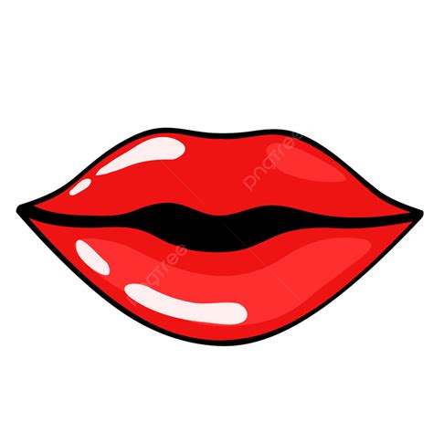Cartoon Girl Lips