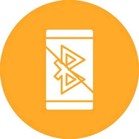 Bluetooth Disabled Glyph Circle Icon Vector Art At Vecteezy