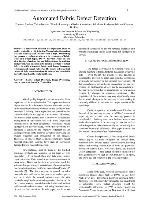 pdf automated fabric defect detection