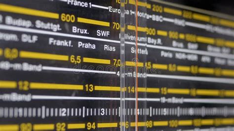 Tuning Analog Radio Dial Frequency On Scale Of The Vintage Receiver Stock Video Video Of Music