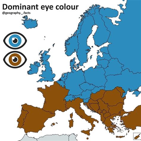 The Eye Colour In Europe Map Infographic Map Amazing Maps