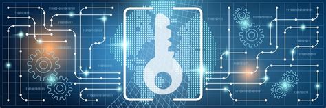 Premium Vector Cyber Key Data Protection Information Security Vector Concept Illustration