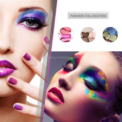 8 In 1 벌집 손잡이 다기능 메이크업 브러시 흰색 손잡이 및 파란색 브러시