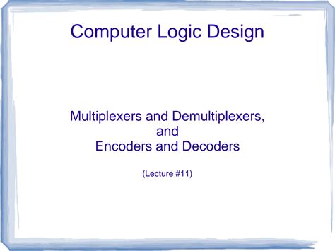Solution Lecture 11 Multiplexers And Demultiplexers And Encoders And