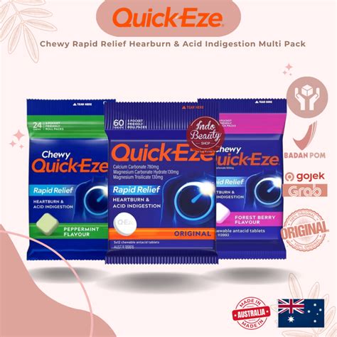 Quick Eze Chewy And Tablets Rapid Relief Hearburn And Acid Indigestion