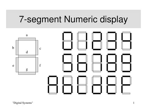 Ppt 7 Segment Numeric Display Powerpoint Presentation Free Download
