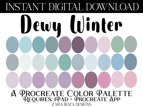 Procreate Color Palette Bundle Pack VOL Set Goth Etsy Australia